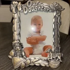Escapades | Accents | Vintage Esc Our Daughter Pewter Table Heavy ...